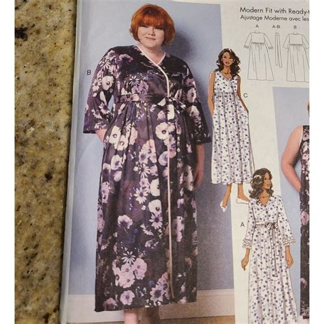 Butterick 6300 Robe Pajama Negligee Pattern Misses Depop