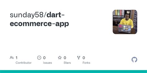 GitHub Sunday Dart Ecommerce App