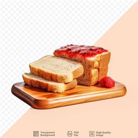 A Tray Of Sliced Bread With Strawberries And Strawberries On It Premium Ai Generated Psd