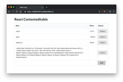 Using Content Editable Elements In Javascript React Tanias Website