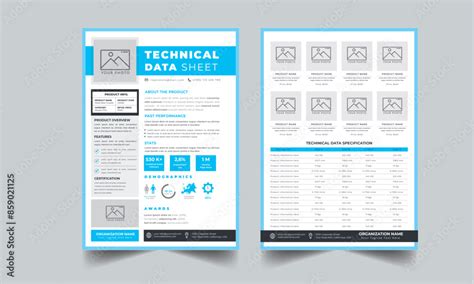 Product Data Sheet Technical Data Sheet Layout 2 Page Concept Template