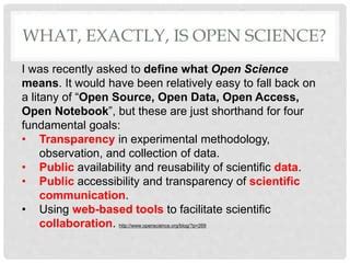 Open Science Open Research PPT