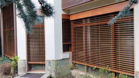 външни венециански щори С80 златен дъб автоматични 2 External Venetian Blinds Youtube