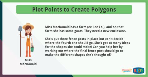 Year 4 Plot Points To Create Polygons Maths Challenge Classroom