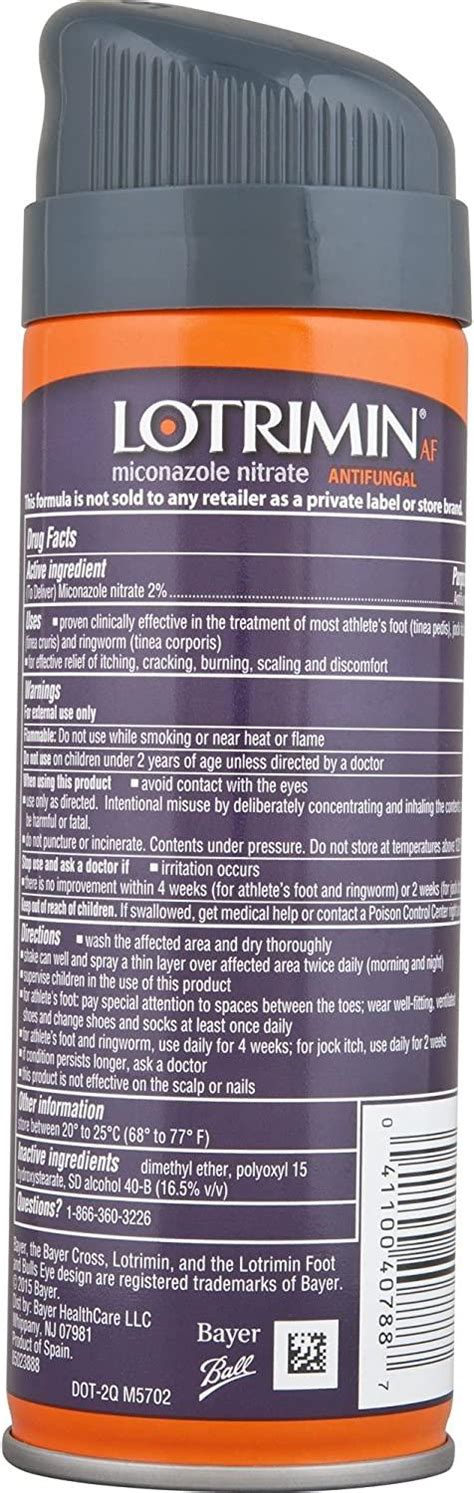 Lotrimin Anti Fungal Spray Liquid 4 6 Oz Fast Acting Relief For