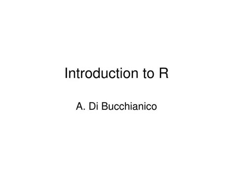 ppt introduction to r powerpoint presentation free download id 4815179