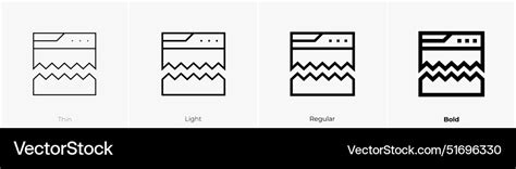 Hacking Icon Thin Light Regular And Bold Style Vector Image