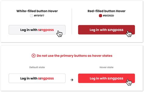 Singpass Button Guidelines For Developers And Designers Singpass