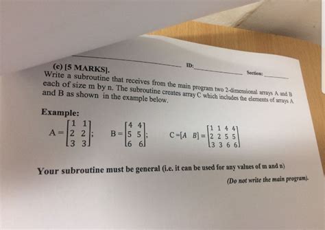 Solved Id E 15 Marks Write A Subroutine That Receives