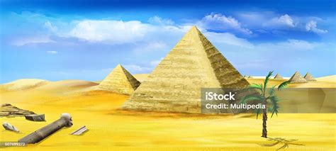 Piramida Mesir 03 Ilustrasi Stok Unduh Gambar Sekarang Asia Barat