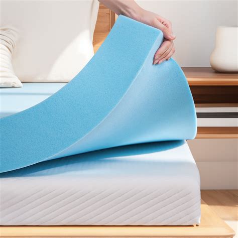Memory Foam Mattress Topper 4 Inch Thick Gel Infused Cooling Mattress