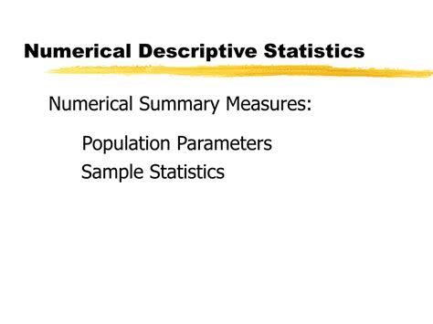 Ppt Descriptive Statistics Powerpoint Presentation Free Download Id6567722