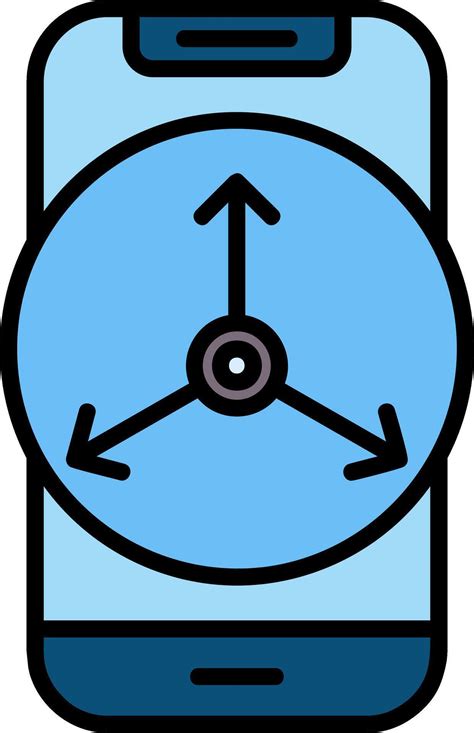 Accelerometer Sensor Line Filled Icon 53800492 Vector Art At Vecteezy