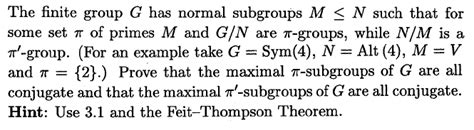 Solved The Finite Group G Has Normal Subgroups MN Such That Chegg Com