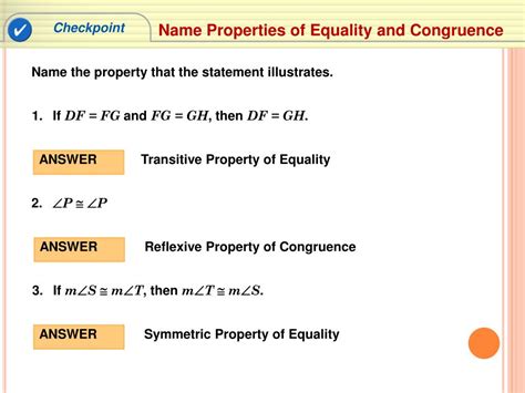 Ppt Properties Of Equality And Congruence Powerpoint Presentation Free Download Id 6077264