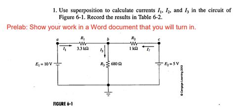 Solved Use Superposition To Calculate Currents I1i2 ﻿and