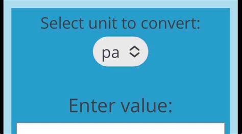 Pa To Psi Pressure Conversion
