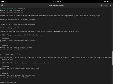 How To Install WoeUSB On Fedora Or LinuxCapable