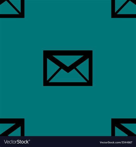 Mail Envelope Web Icon Flat Design Seamless Vector Image