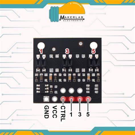 Pololu QTR MD RC QTR MD RC Reflectance Sensor Array Channel Channel Mm Pitch RC Output