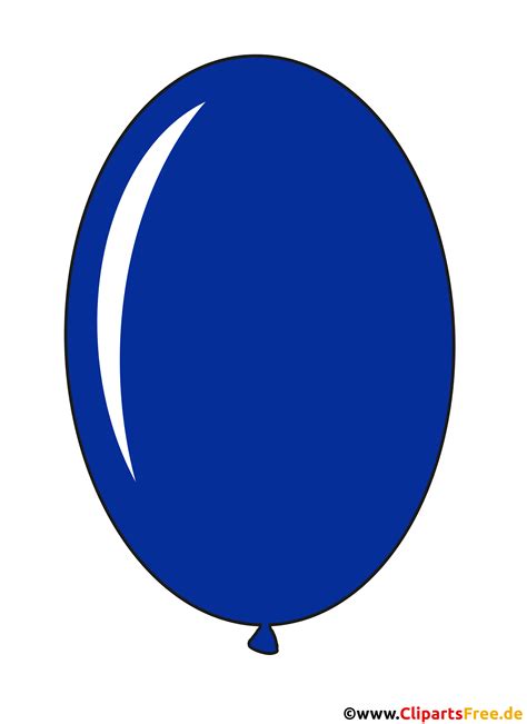 만화 스타일 클립 아트 그림에서 파란색 타원형 풍선
