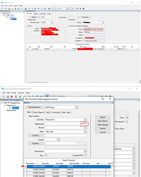 requisition is not generating po suggestions epicor erp 10 epicor