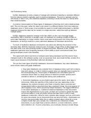 NoSQL Notes Docx Joe Preliminary Notes NoSQL Databases Provide A Means Of Storage And