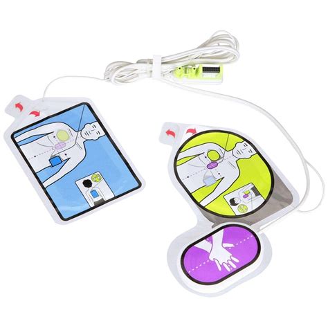 Zoll Cpr Uni Padz Iii Adult Pediatric Defibrillator Pads Universal Aed Pads First Aid Plus