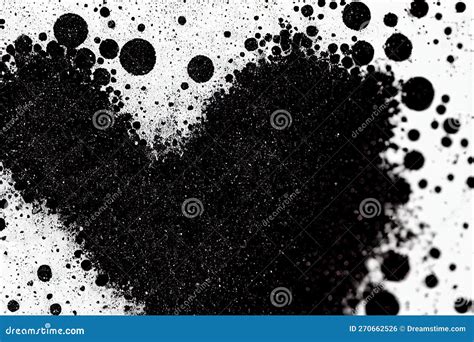 Grainy Grunge Black Glitter Abstract Texture On White Background