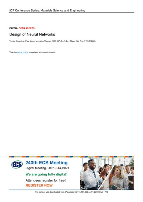 pdf design of neural networks