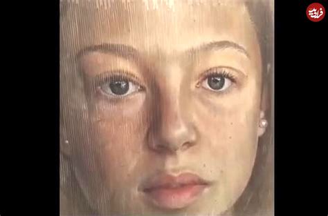 ویدیو نقاشی شگفت انگیز هنرمند اسپانیایی که روند پیر شدن انسان را