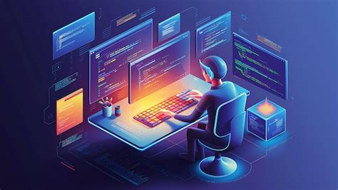 Programmer Workflow Illustration Concept 3d Illustration Vector Premium Ai Generated Image