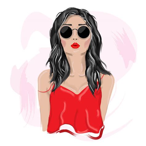 10 Women Taking Off Sunglasses Stock Illustrations Royalty Free
