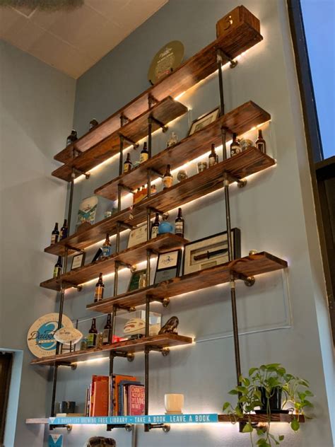 Great Shelves Industrial Bar Shelves Restaurant Shelf Decor