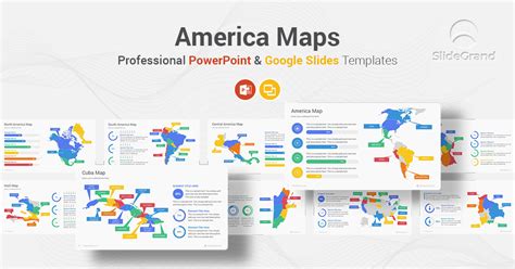 America Maps PowerPoint Template Designs SlideGrand