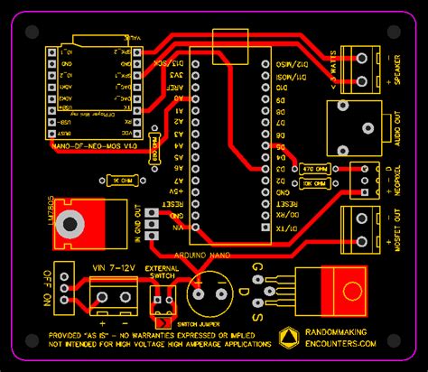 Arduino Dfplayer Mini Neopixels And Mosfets Random Making Encounters