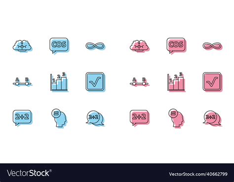 Set Line Graph Schedule Chart Diagram Test Vector Image