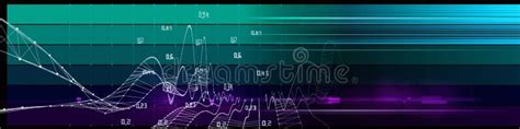abstract technology background with wireframe white grid and data