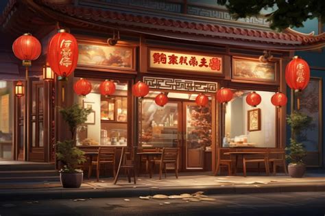 Premium AI Image Exotic Asian Restaurant Urban Service Chef Generate Ai