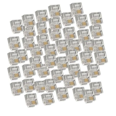 Rj11 Modular Plug Telephone Connector Set Of 100pcs Lazada Ph