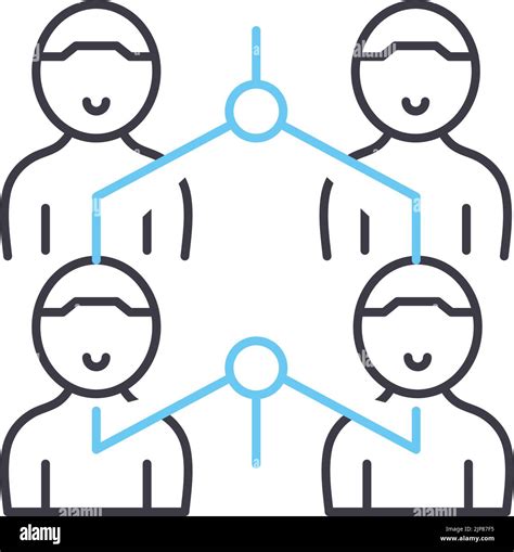 Connection Line Icon Outline Symbol Vector Illustration Concept Sign