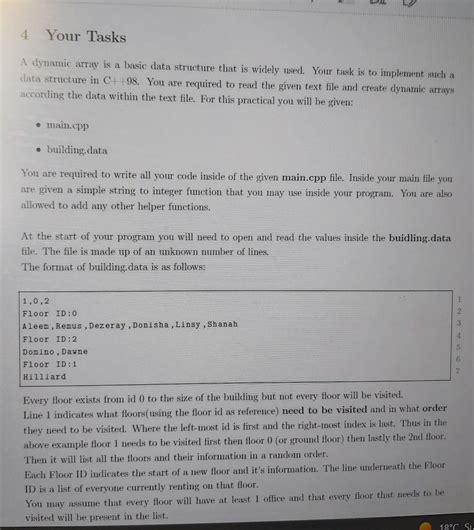 Solved Your Tasks A Dynamic Array Is A Basic Data Chegg