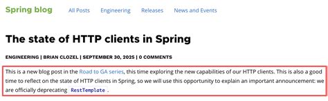 突发！spring 宣布弃用 Resttemplate！！ Java技术栈 博客园