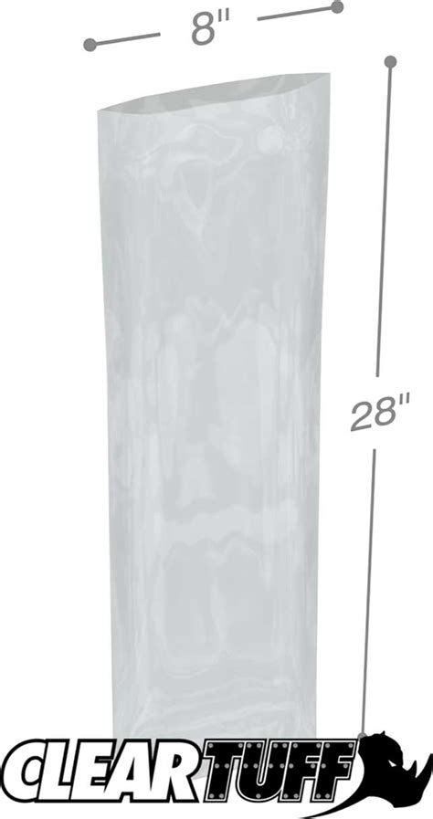 8 X 28 3 Mil Poly Bags