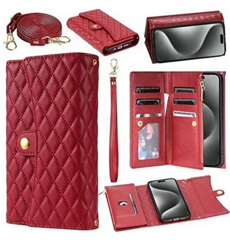 아이폰7 플러스 퀄팅명품가죽카드수납지갑 스트랩다이어리케이스 티몬