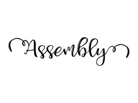 Assembly Svg Lettering Typography Graphic By Islanowarul · Creative Fabrica