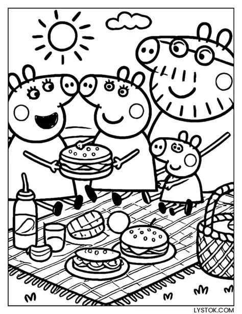 31 Безплатни за Печат Пепа Пиг Картинки за Оцветяване за Възрастни и