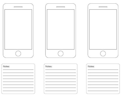 20 Free Printable Sketching And Wireframing Templates Free Printables Templates Wireframe