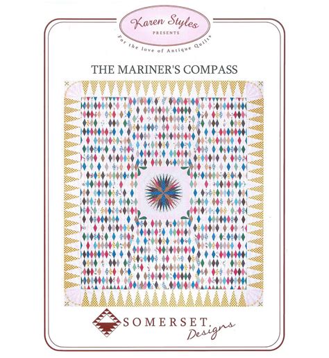 The Mariners Compass Quilt Pattern The Quilters Guild Shop