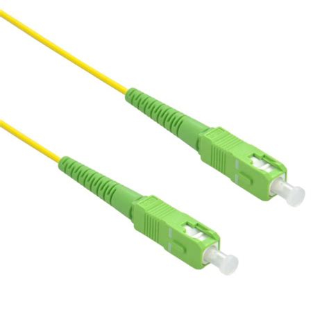 3m SC APC SC APC Singlemode Simplex OFNR 3 0mm Fiber Optic Patch Cable